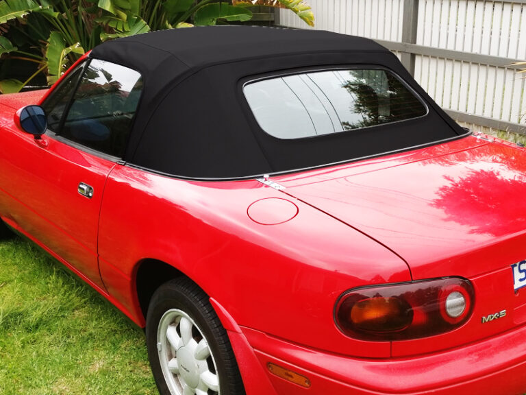 Mazda MX-5 soft top, produced in Haartz Stayfast Canvas and comes with ...